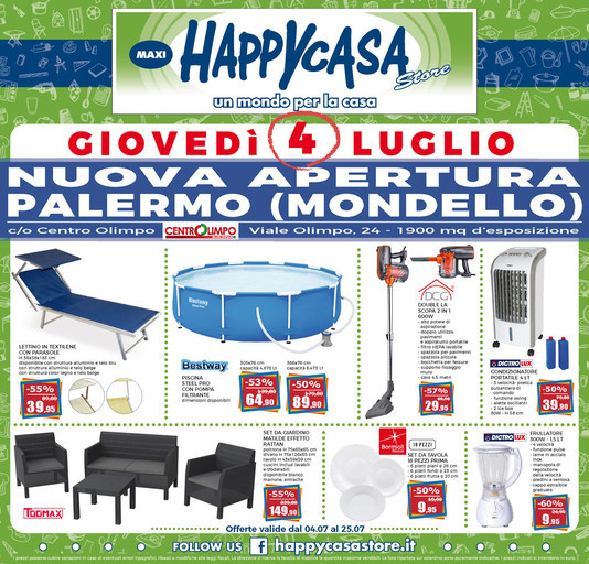 Volantino Happy Casa a Palermo: offerte e negozi | VolantinoFacile.it