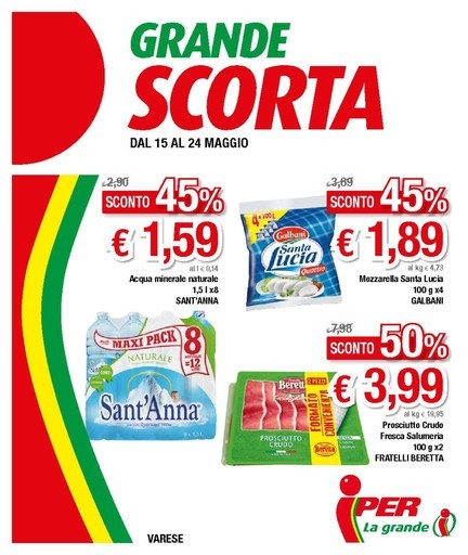 Volantino Iper la grande i a Varese: offerte e negozi | VolantinoFacile.it