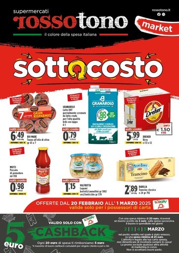 Volantino Supermercati Rossotono Market: offerte e negozi ...