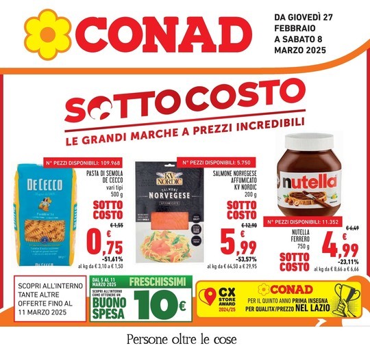 Volantino Conad Superstore a Roma: offerte e negozi | VolantinoFacile.it